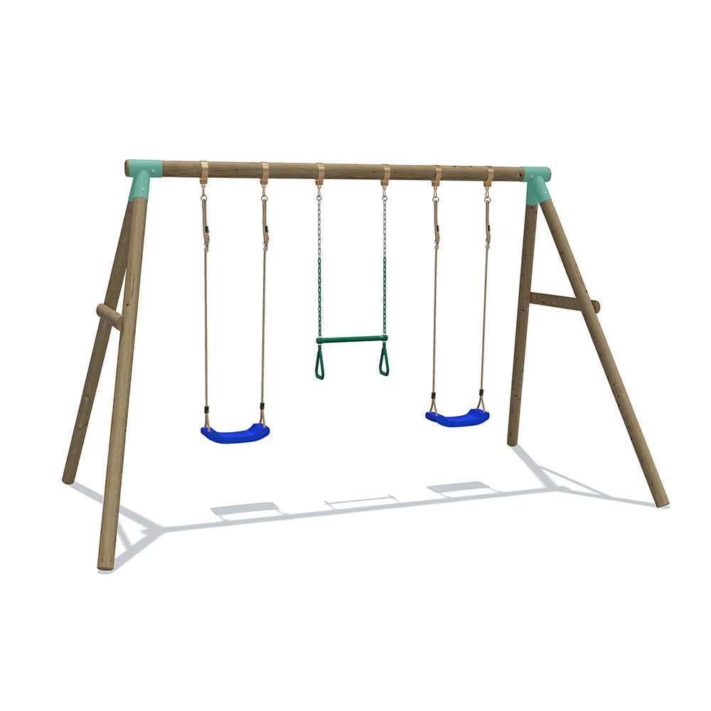 Triple Swing Sets - Trio Outdoor Adventure