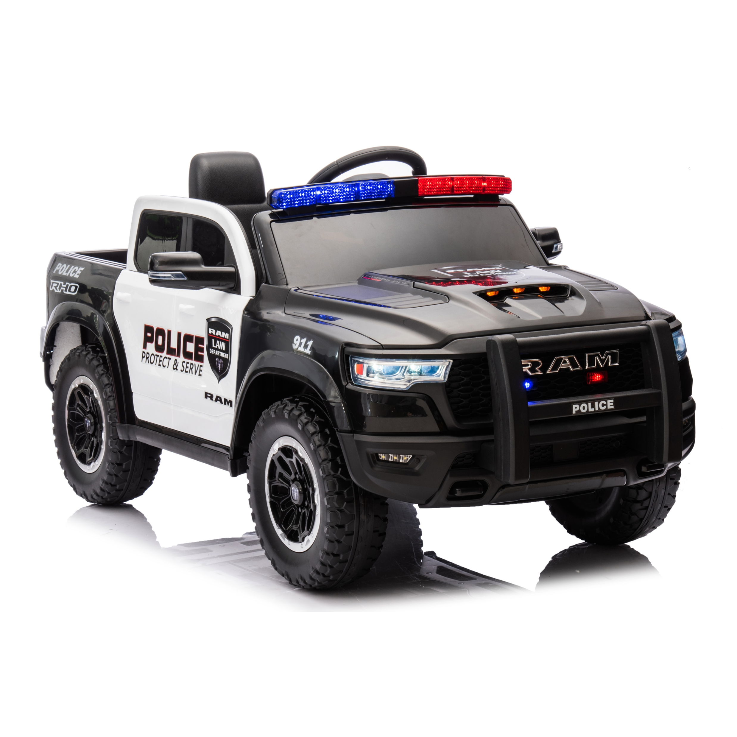 24v Dodge Ram Police 4WD Licensed Official Ride On SUV